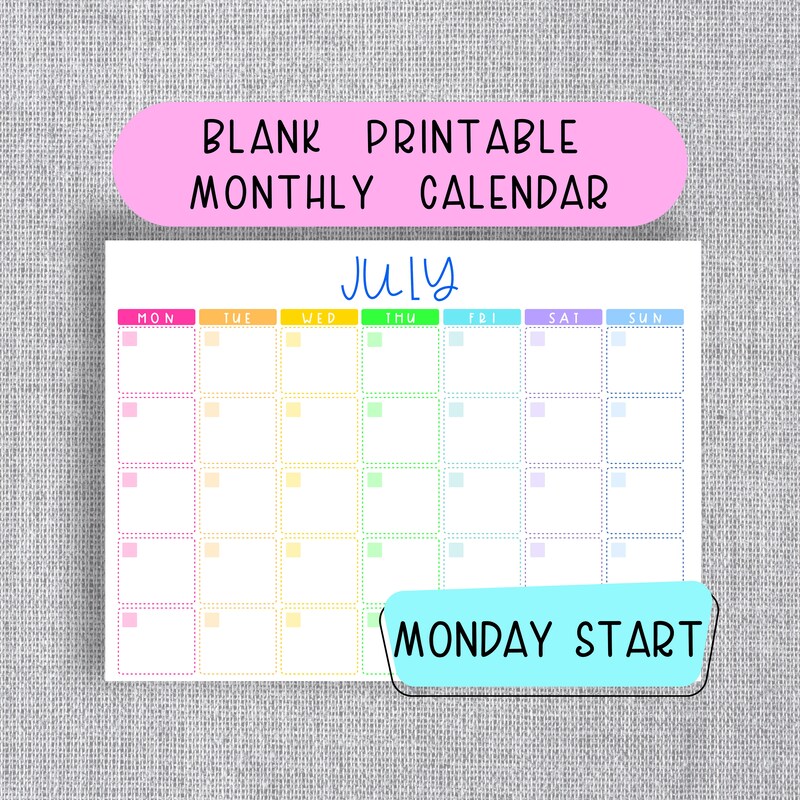 Color Coded Schedule - Etsy