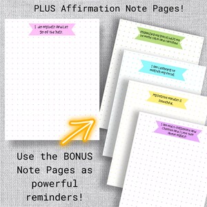 PRINTABLE ADHD PLANNER With Affirmation Bullet Journal Note Pages ...