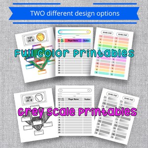 Baseball Coaching Printable Pages, Lineup Cards, Editable Batting Order ...