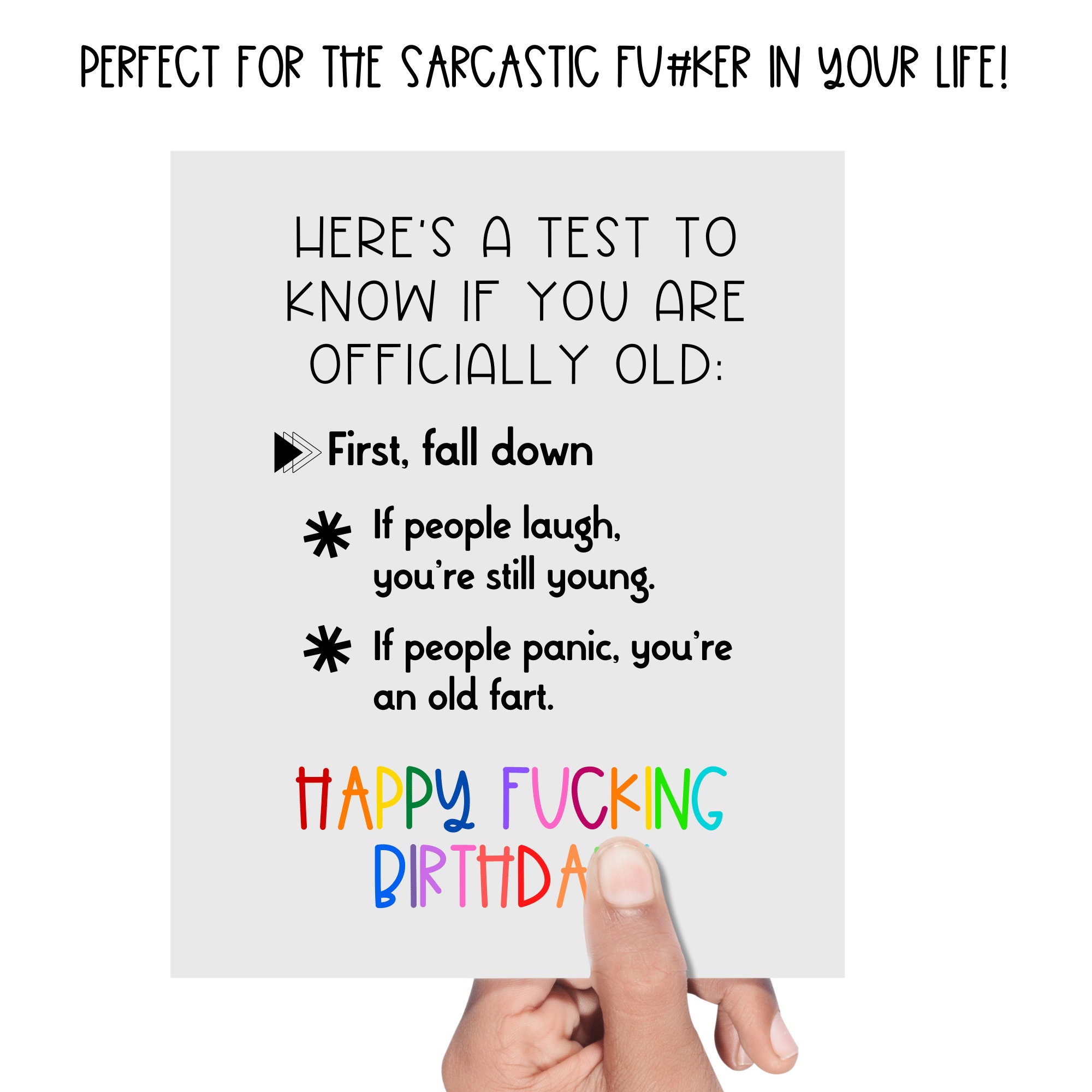 Old Age Gag Gift/card Funny Birthday Card for Dad or Mom Pun - Etsy