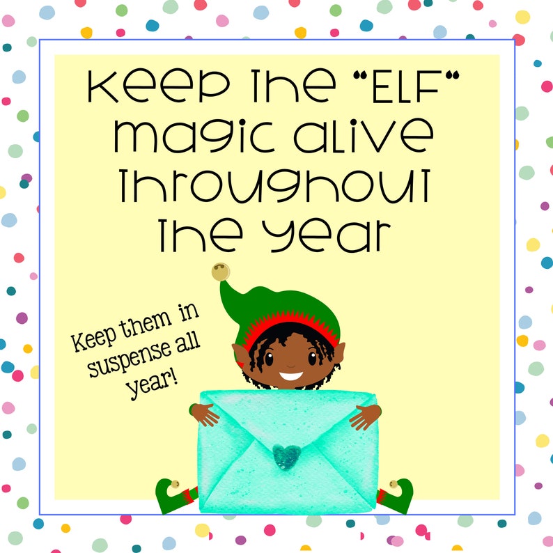 Mini Editable Elf Letter for Birthday for 1 Boy Elf With Brown Skin ...