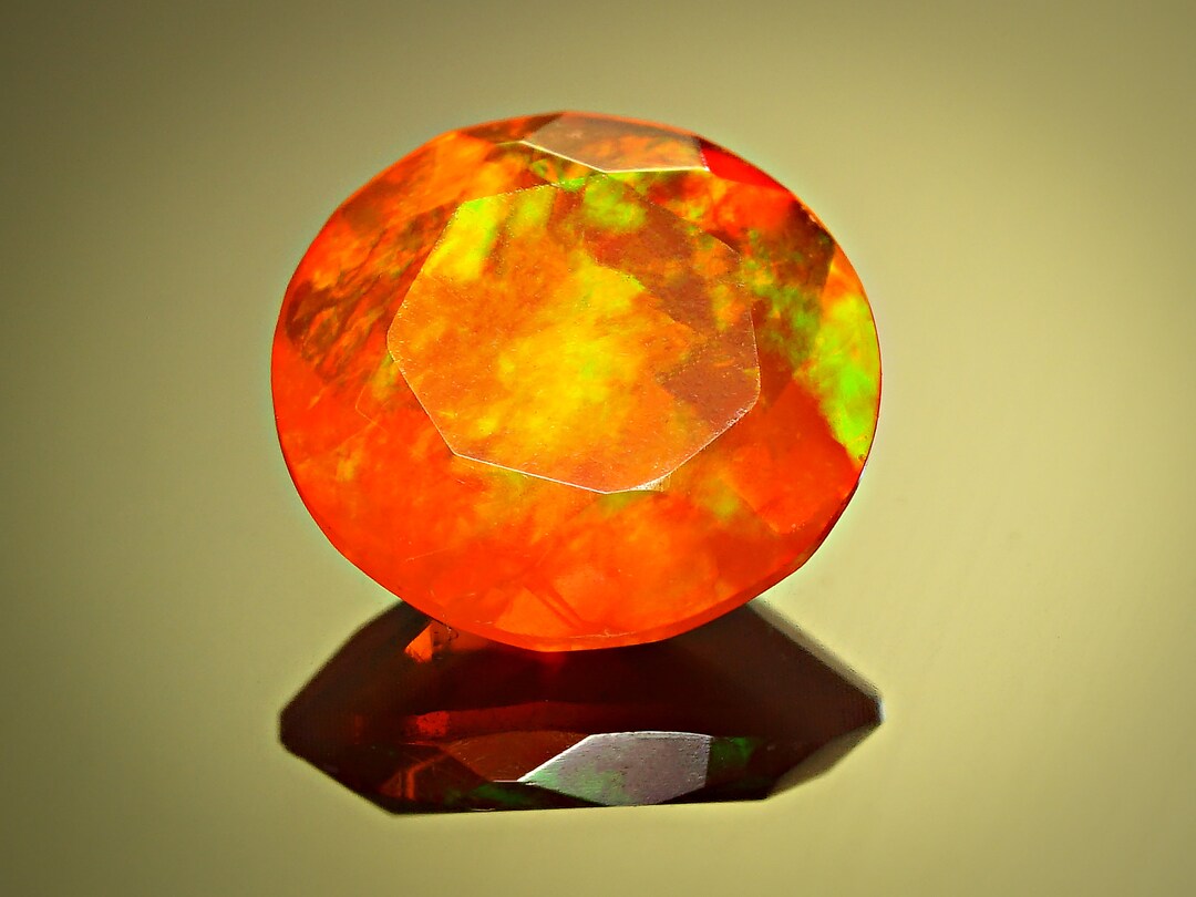 AAA Grade Opal Ethiopian Welo Opal Loose Orange Opal Gemstone Faceted ...