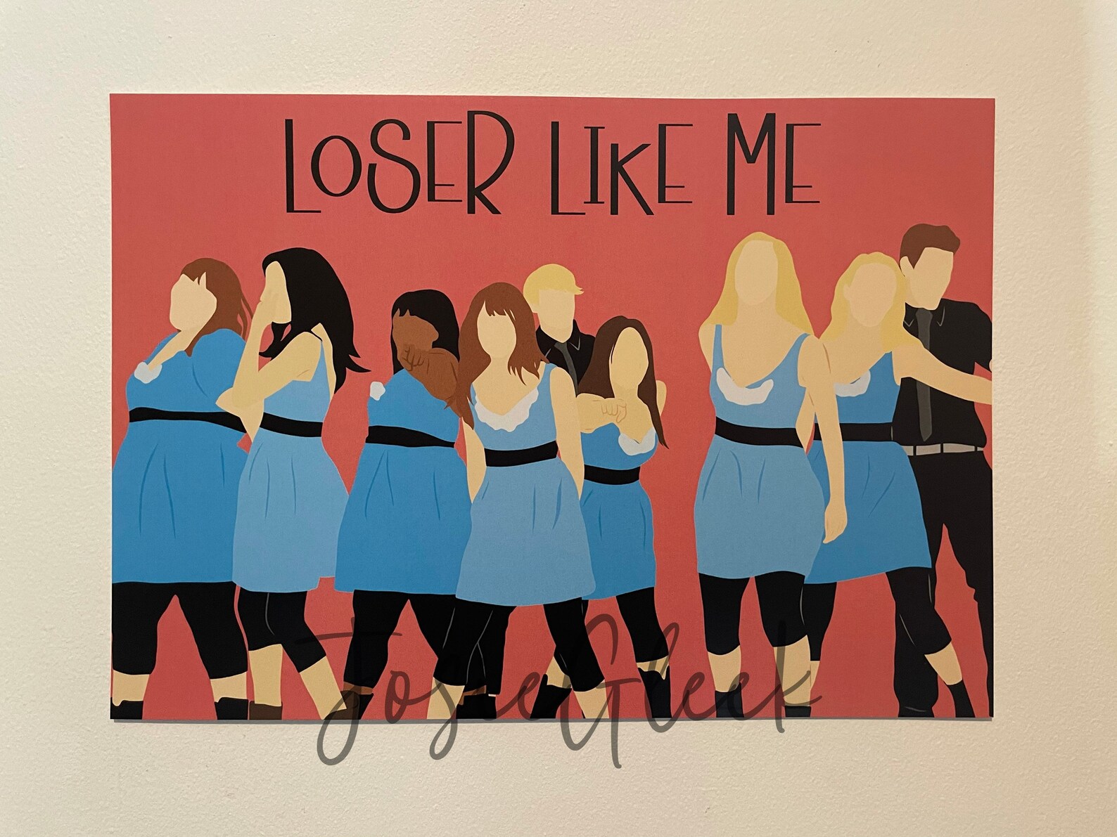 Glee Loser Like Me A4 Poster Print Glee Digital Drawing - Etsy