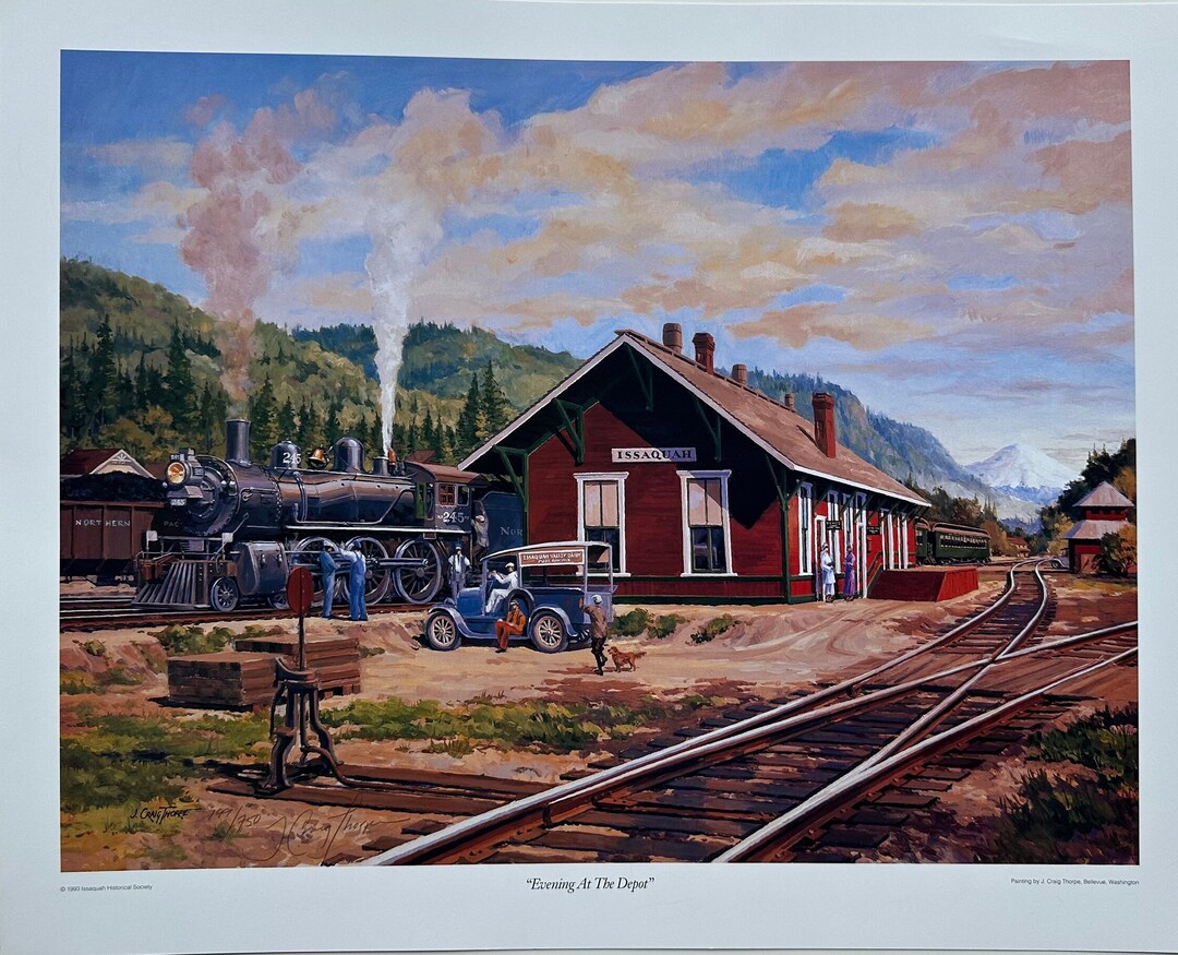 1993 Signed and Numbered J. Craig Thorpe Railroad Fine Art - Etsy