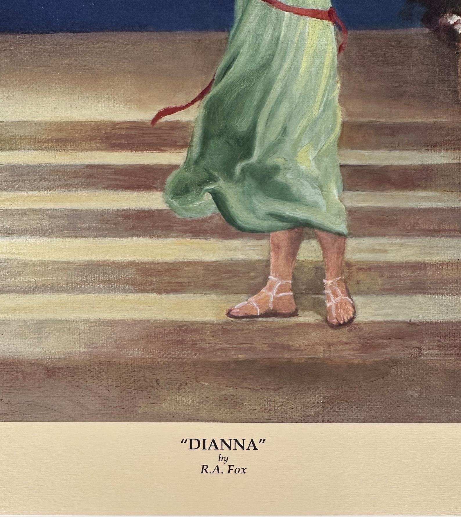 Diana, R. Atkinson Fox 1998 Poster Print, Romantic Art Nouveau Fantasy ...