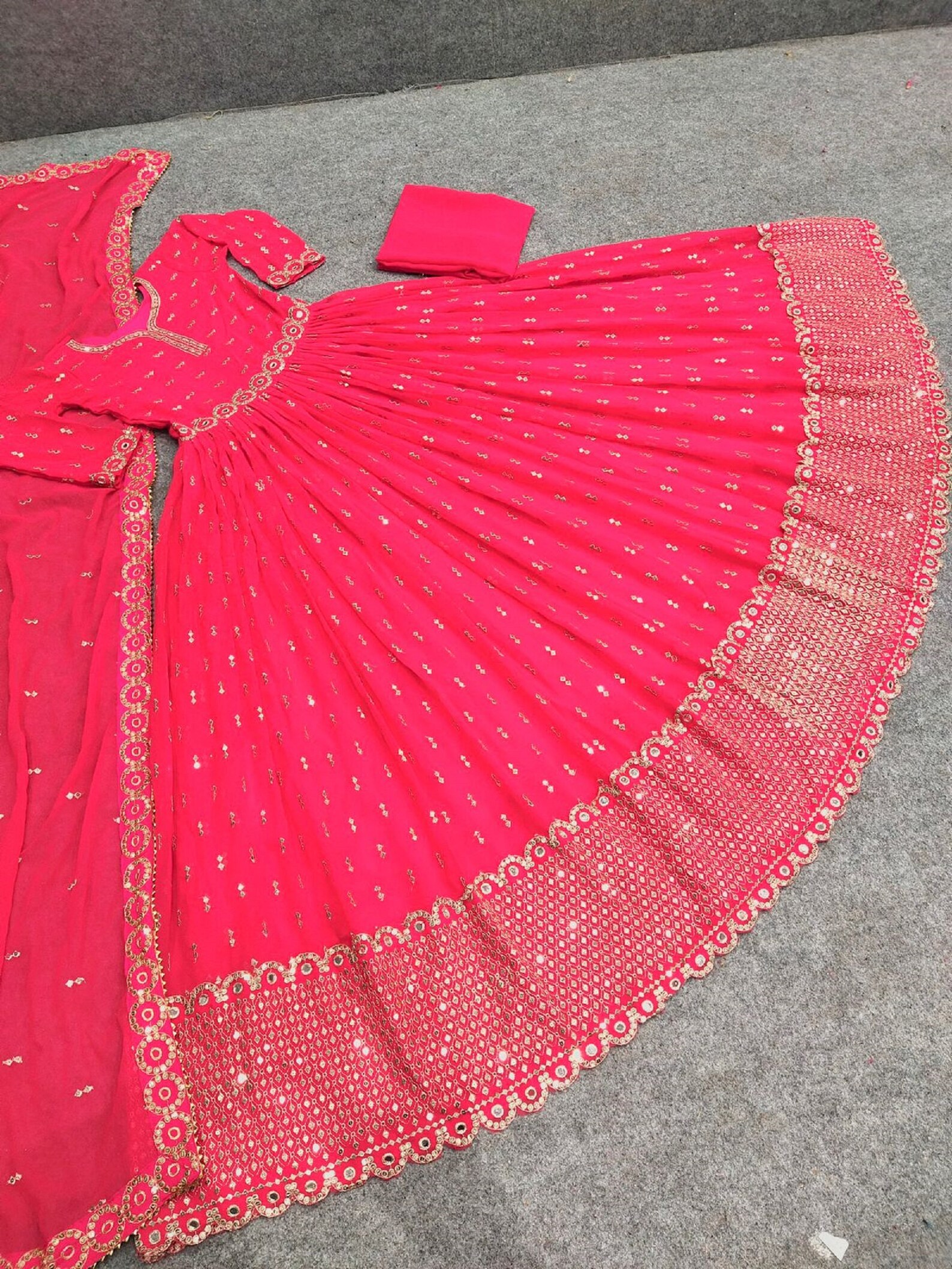 Premium Anarkali Kurti With Georgette and Embroideryr Work - Etsy