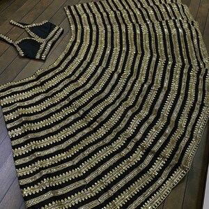 Classic Black Colour Sangit Outfit Lehenga Choli for - Etsy