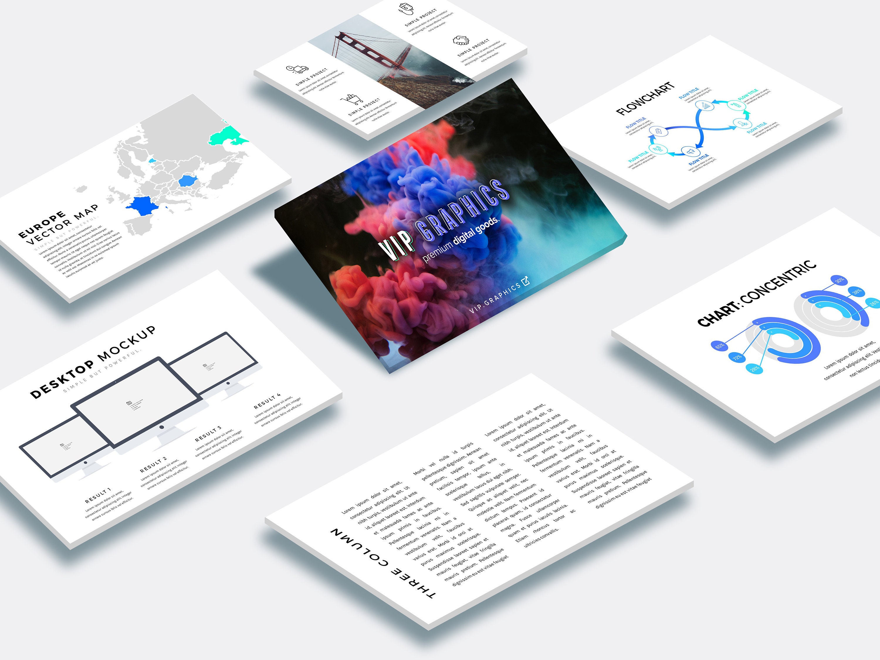 3D Slides Mockup (.PSD) - for Portfolios, Showcases, Pitches ...