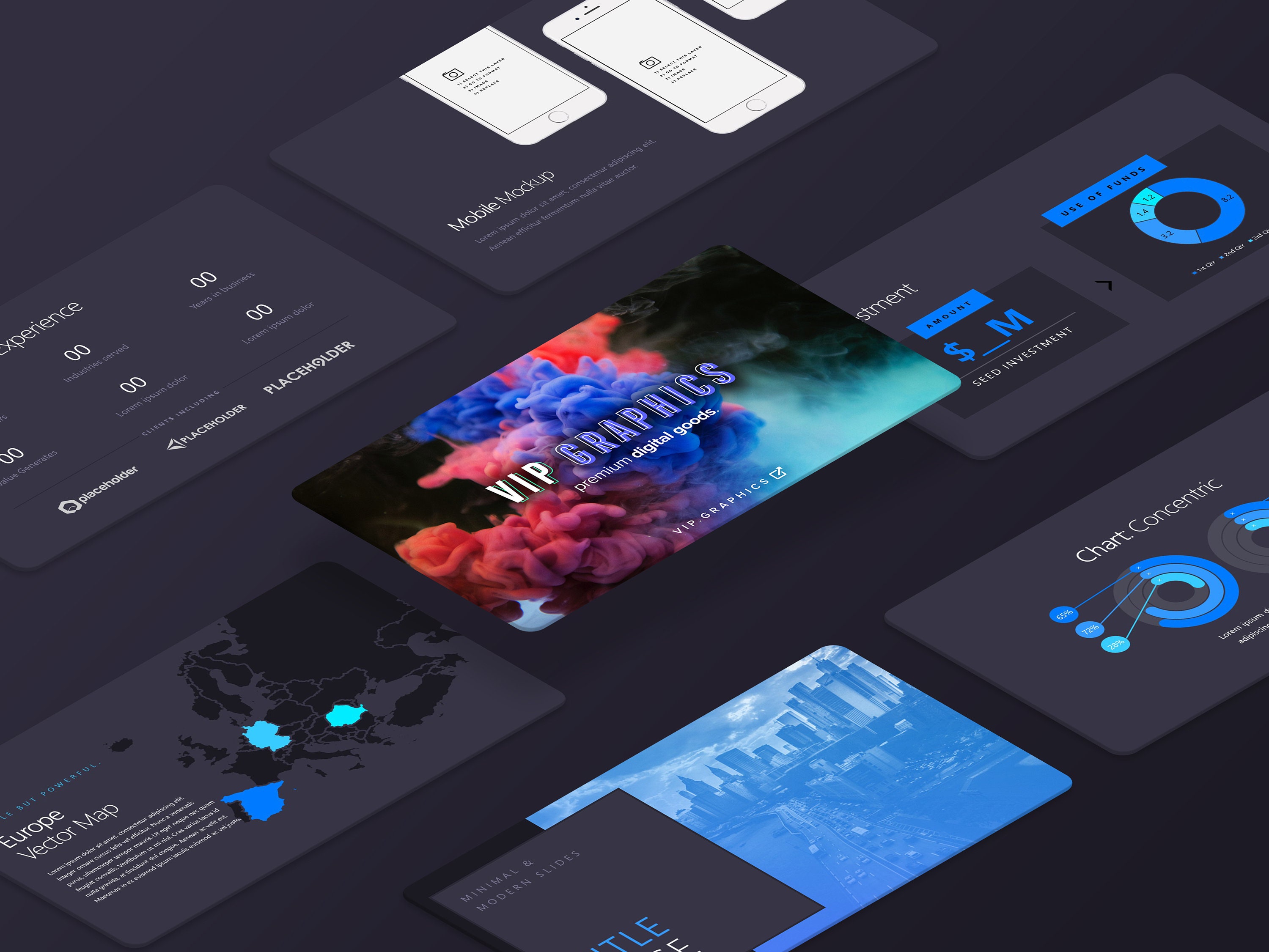 3D Slides Mockup (.PSD) - for Portfolios, Showcases, Pitches ...