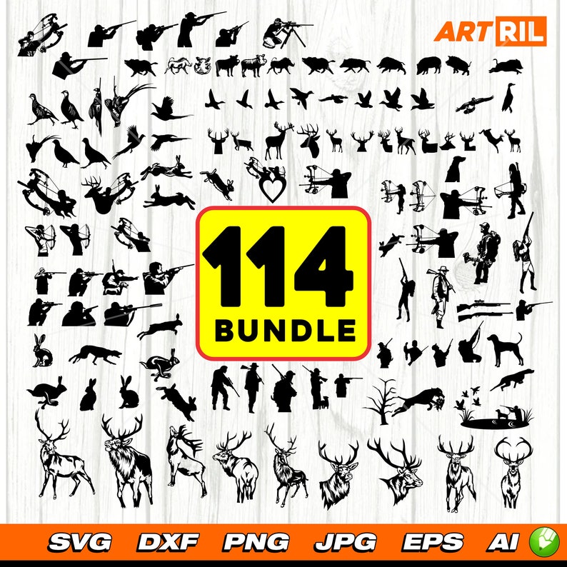 Hunting Svg Bundle - Etsy