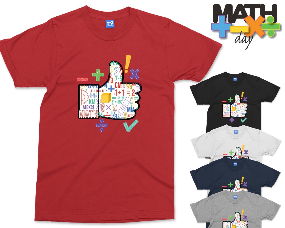 Mathematics Thumbs up Math T-shirt International Numbers Day 2025 ...