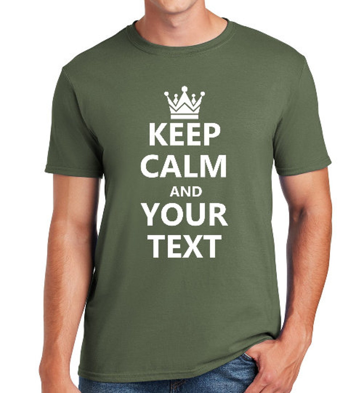 Keep Calm CUSTOM T-shirt Personalised Gift Shirt Custom - Etsy