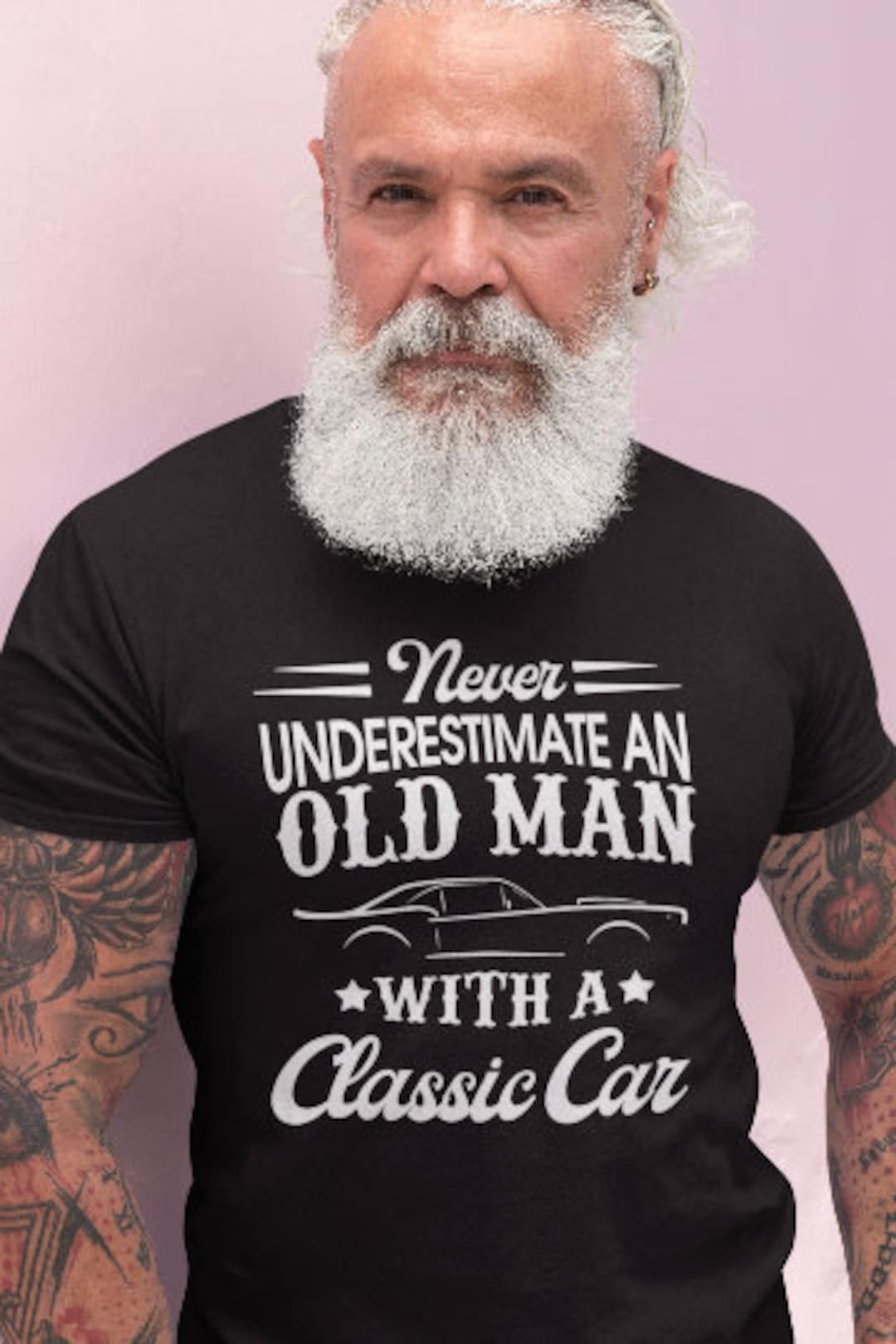 Old Mans T Shirt Classic Car T Shirt T-shirt Birthday Gift Retro ...
