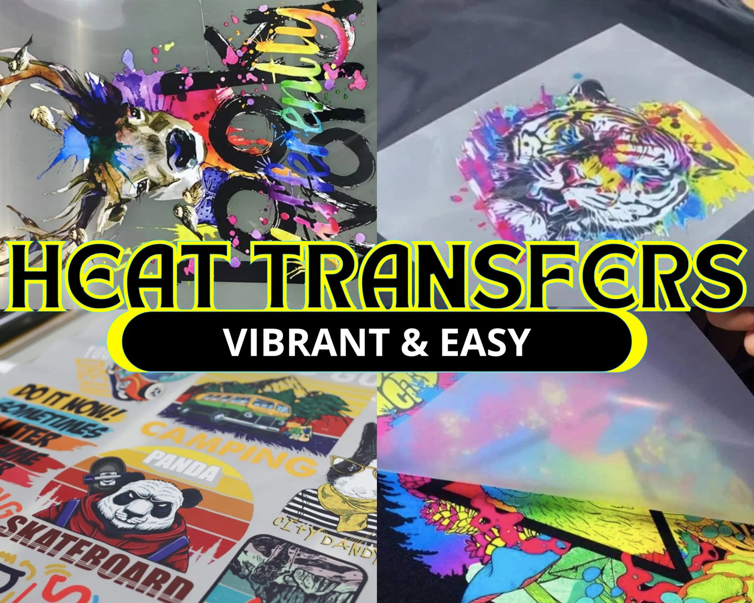 Personalised Iron on Transfers, DIY Heat Transfers Ready to Apply, DTF ...