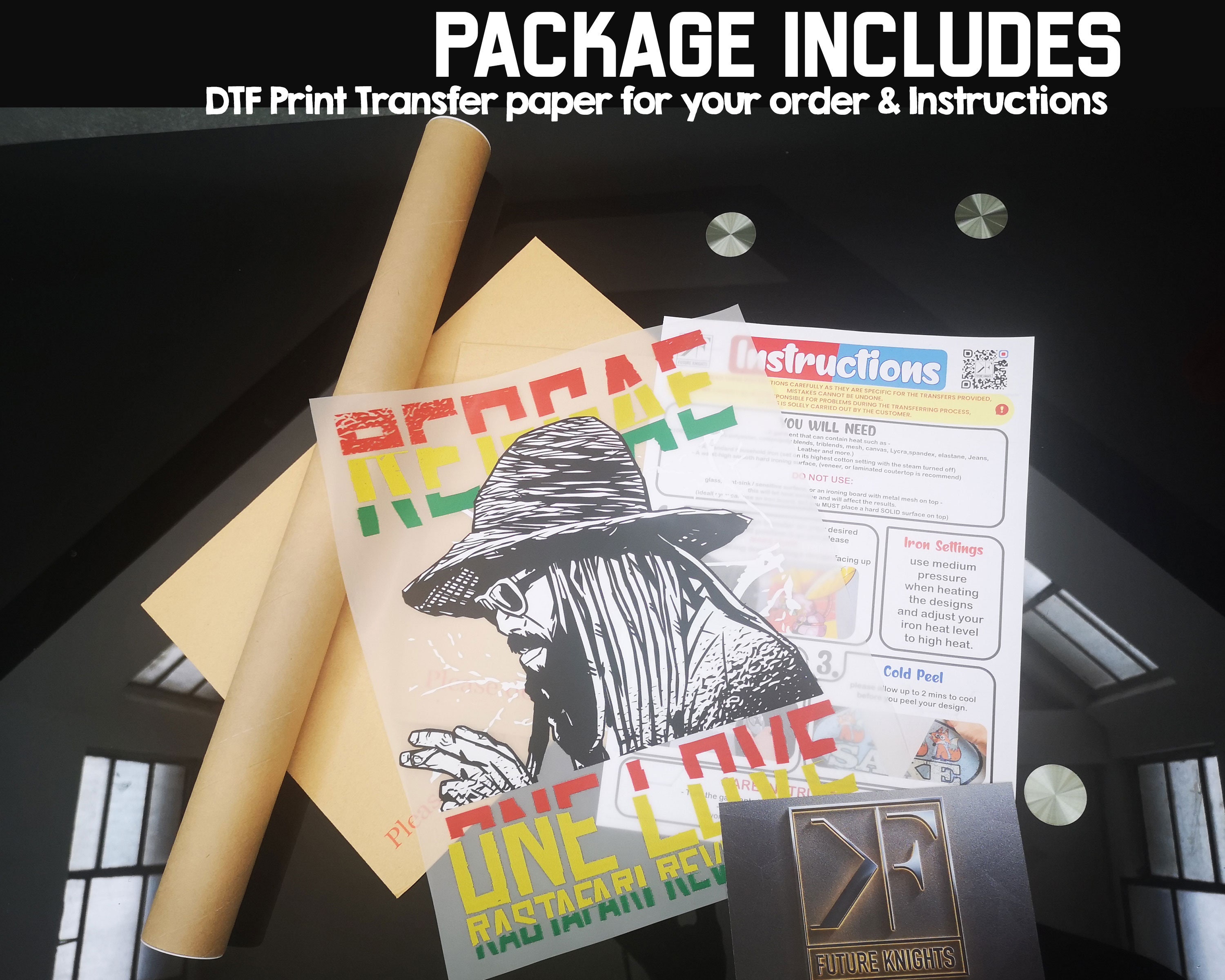 Custom Iron on FULL COLOR Vinyl Transfers | Tshirt Printing Ready to ...
