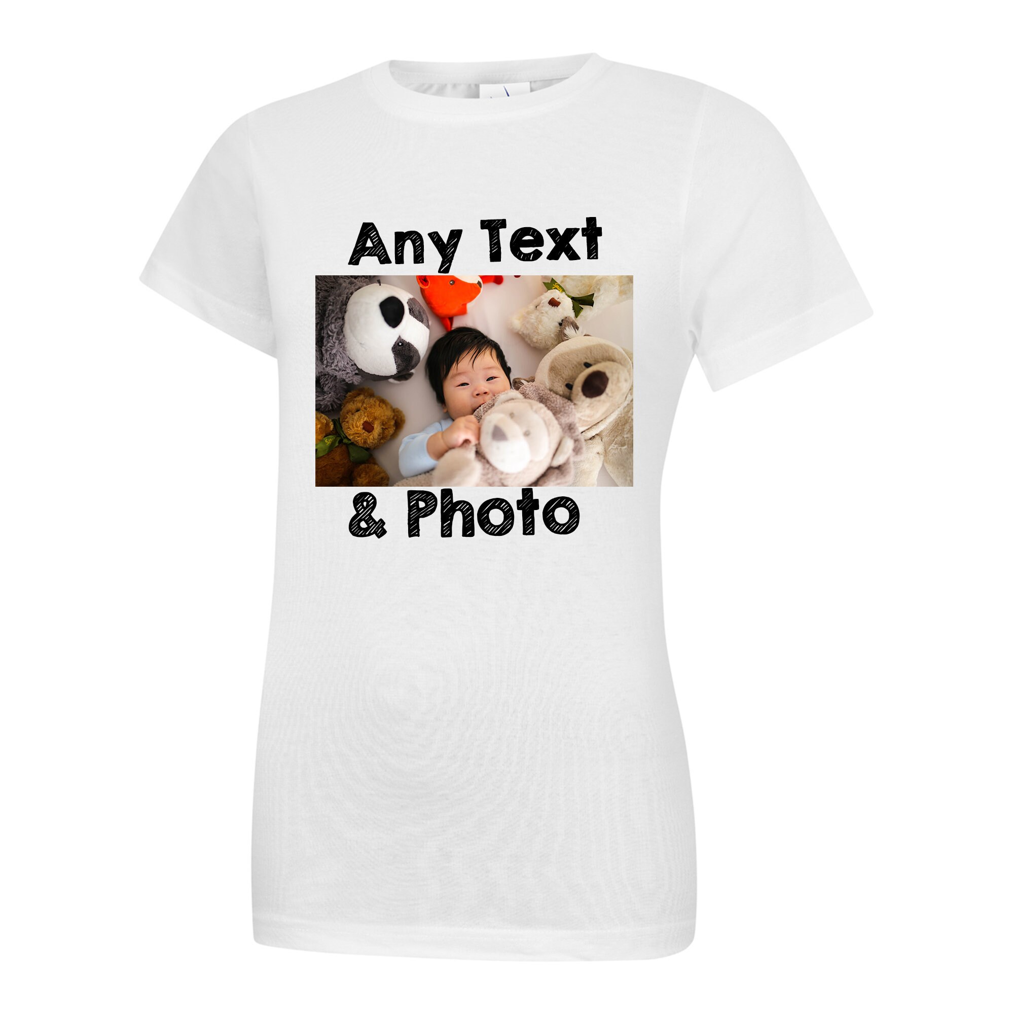 Personalised Photo T Shirt Custom Print Any Picture & Text - Etsy