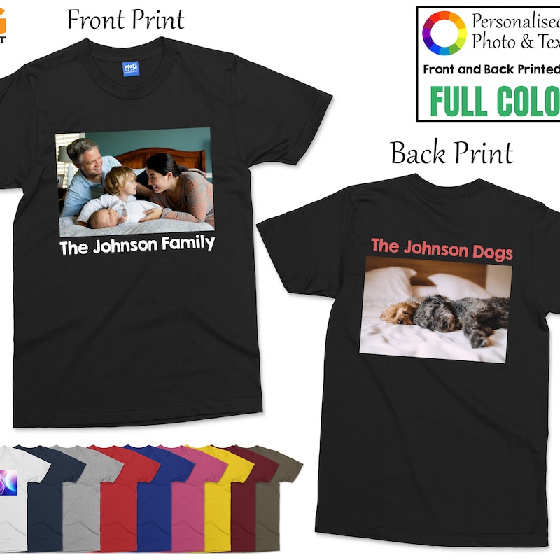 Custom Shirt Back Photo - Etsy UK