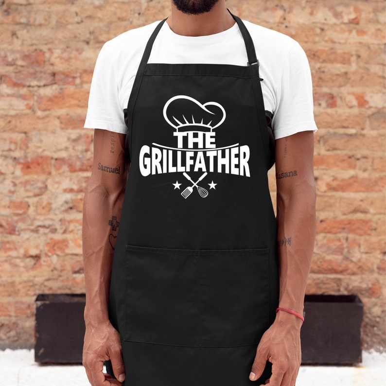 THE GRILLFATHER Funny Apron For Men Funny Aprons for Men | Etsy