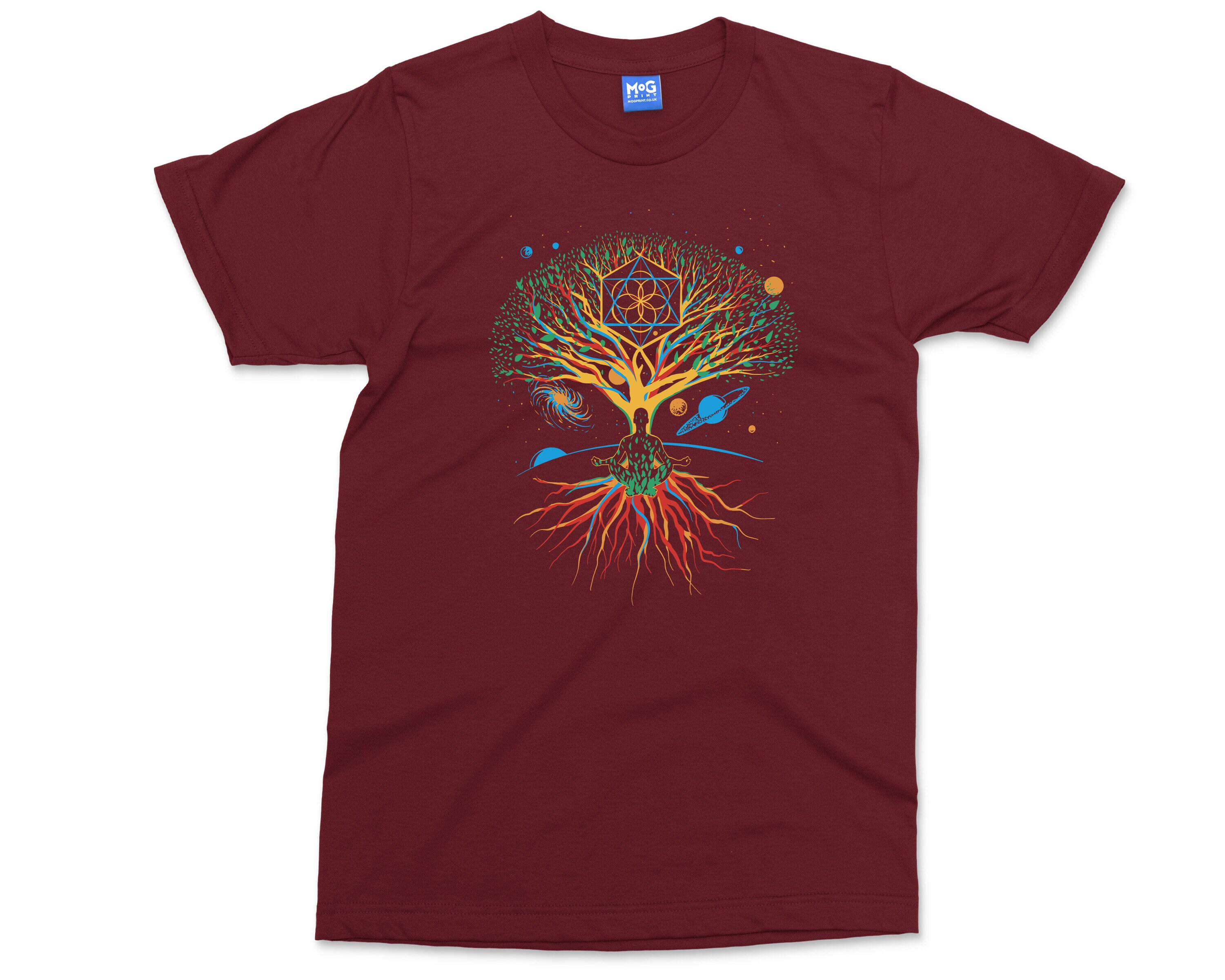Meditation Zen Tree of Life T-shirt Mandala Meditating - Etsy