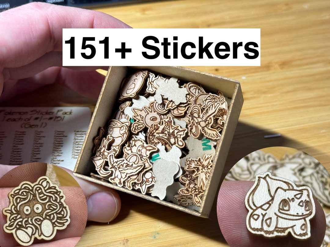 151 Pokemon Stickers - Entire First Gen - Box Included - Etsy