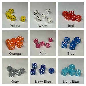 Mini Dice 5pcs (box Not Included) - Etsy