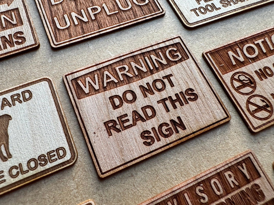 MORE STILL Tiny Wood Sign Stickers - Etsy