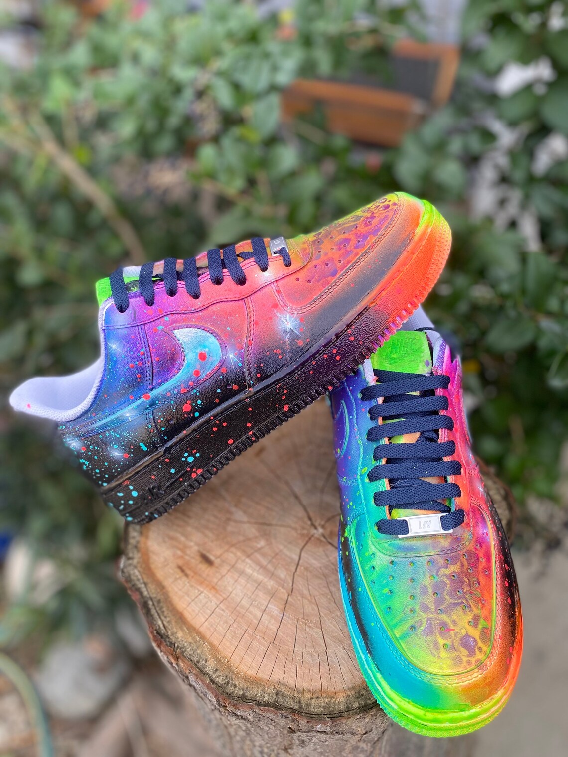 Custom Painted Nike Sneakers - Galaxy - Etsy
