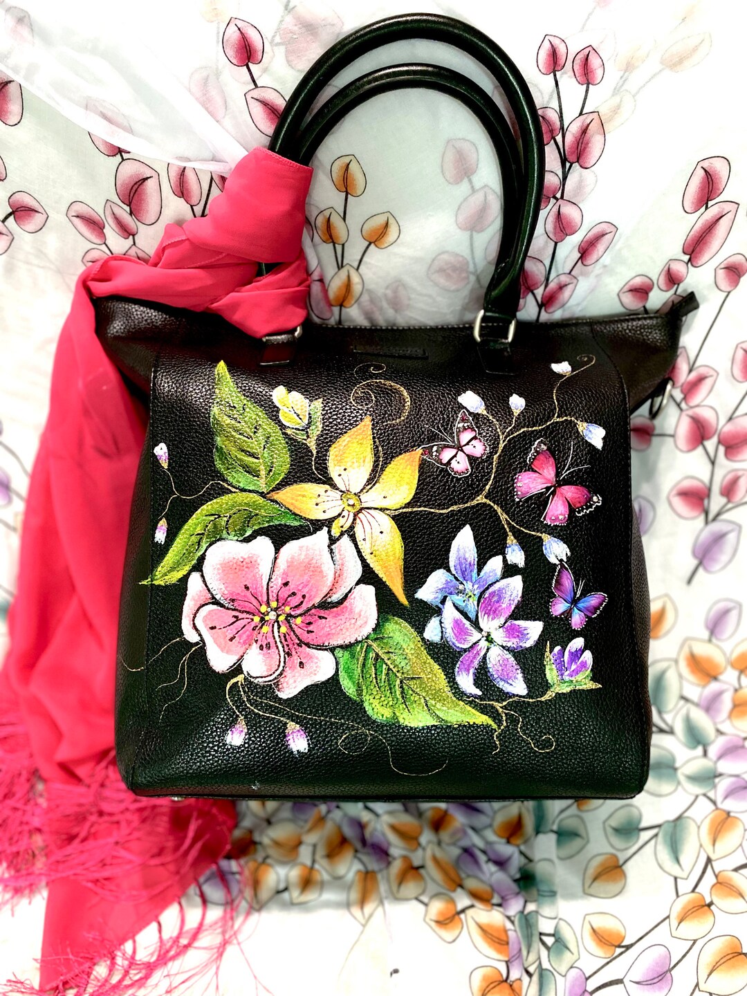 Large Leather Furla Bag - Etsy