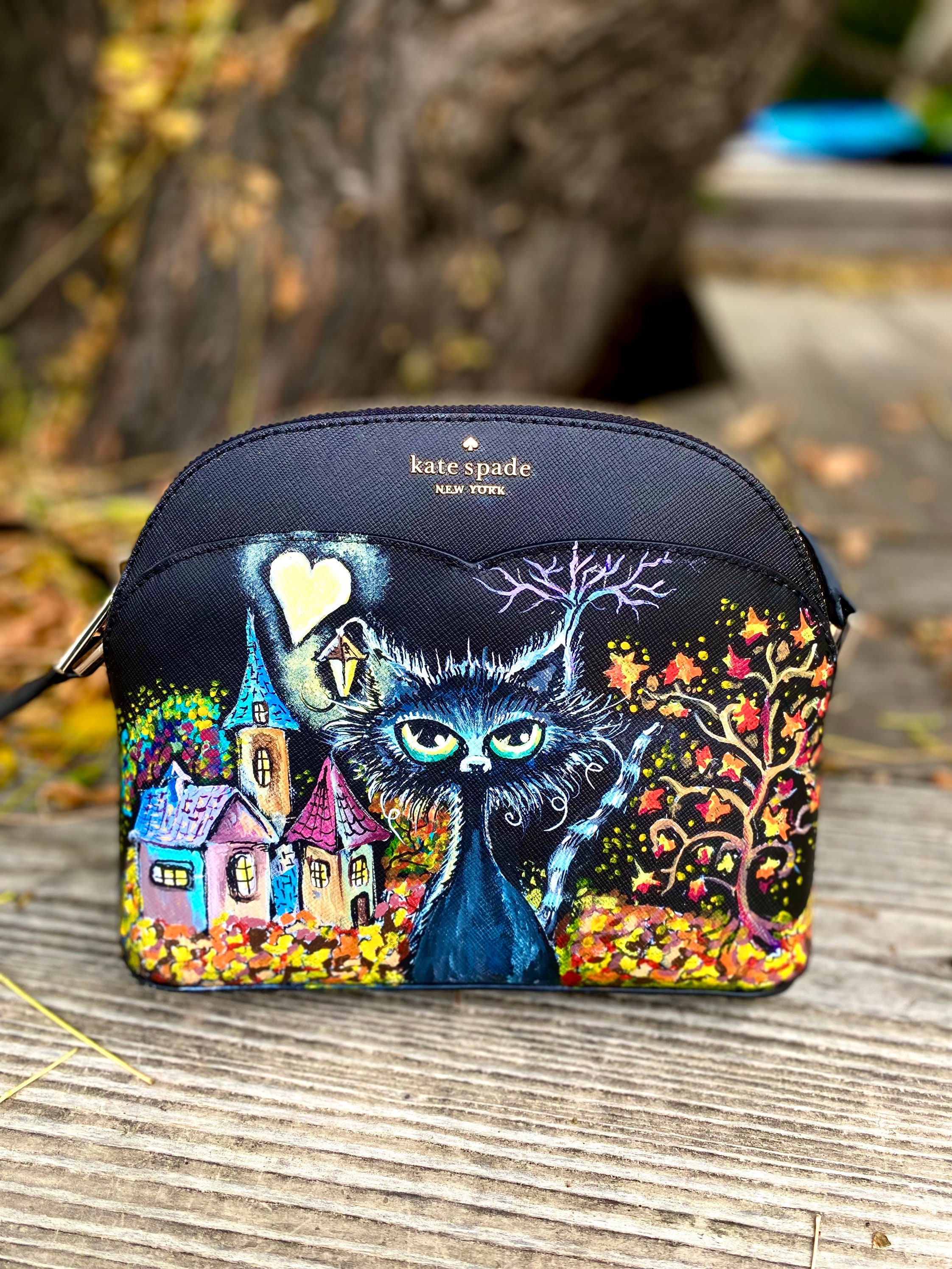 Kate Spade Small Custom Painted Crossbody Leather Bag - Fall’s ...
