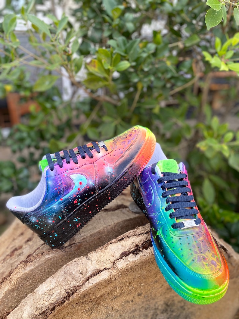 Custom Painted Nike Sneakers - Galaxy - Etsy