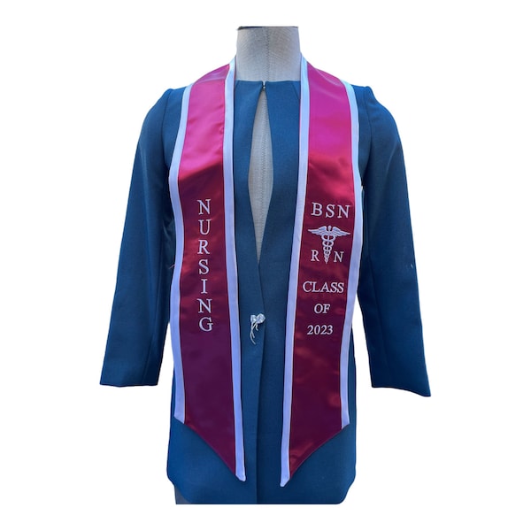 Nurse Rn Stole Graduation - Etsy