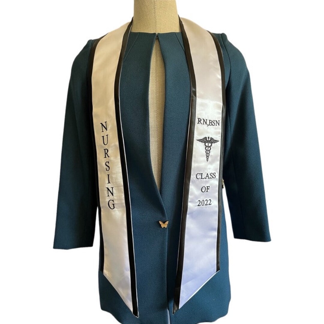Custom Graduation Stole Class of 2022, Personalize Embroidery College ...