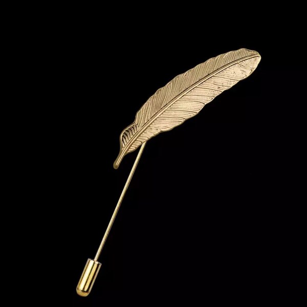 Feather Lapel Pin - Etsy