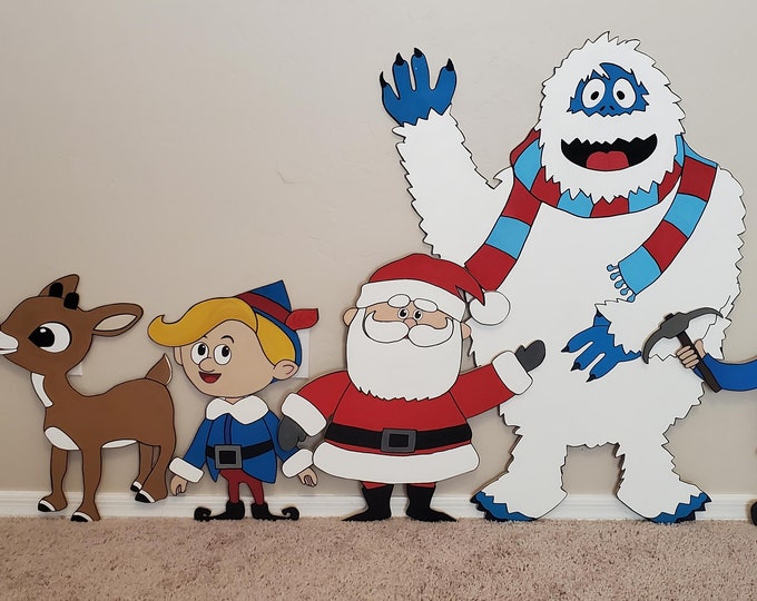 Christmas Rudolph Sign Set / Rudolph Sign / Christmas Porch Sign - Etsy