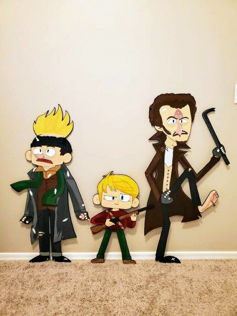 Home Alone Christmas Wood Cutout - Etsy