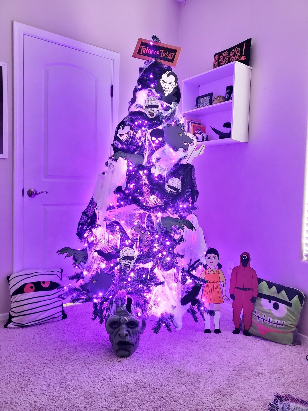 3 Piece Monster Hand Halloween Tree Decoration - Etsy