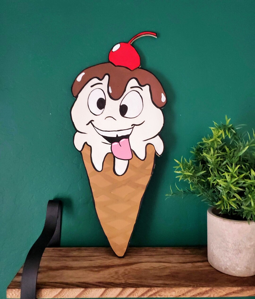 Summer Time Ice Cream Cone Wall Art - Etsy
