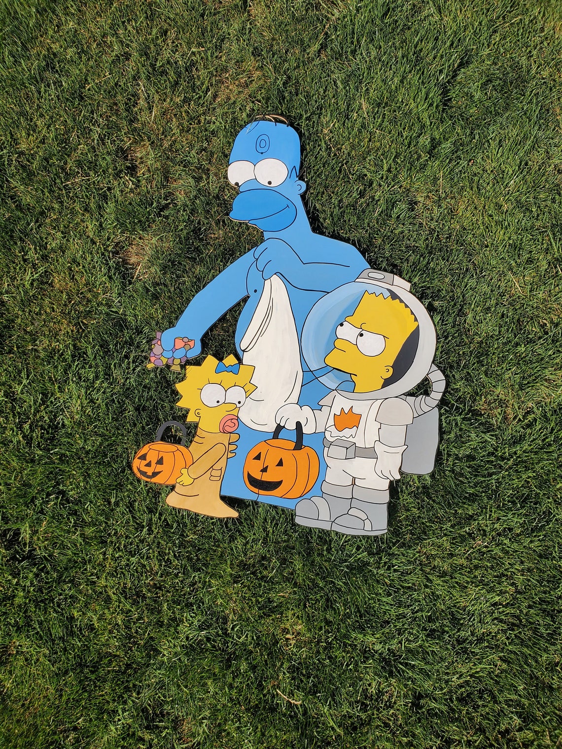 The Simpsons Treehouse of Horror 2 Piece Wooden Yard Display - Etsy