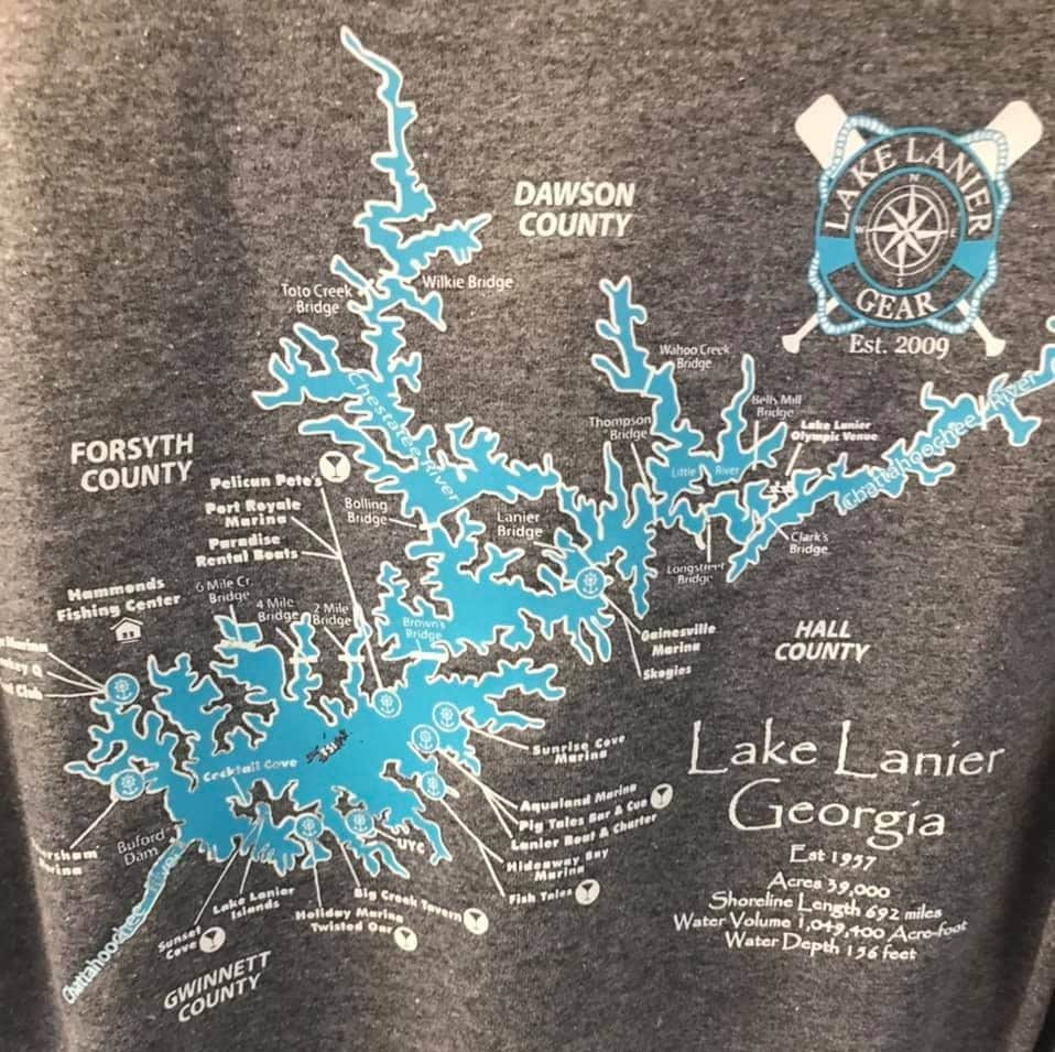 Lake Lanier MARINA MAP - Etsy