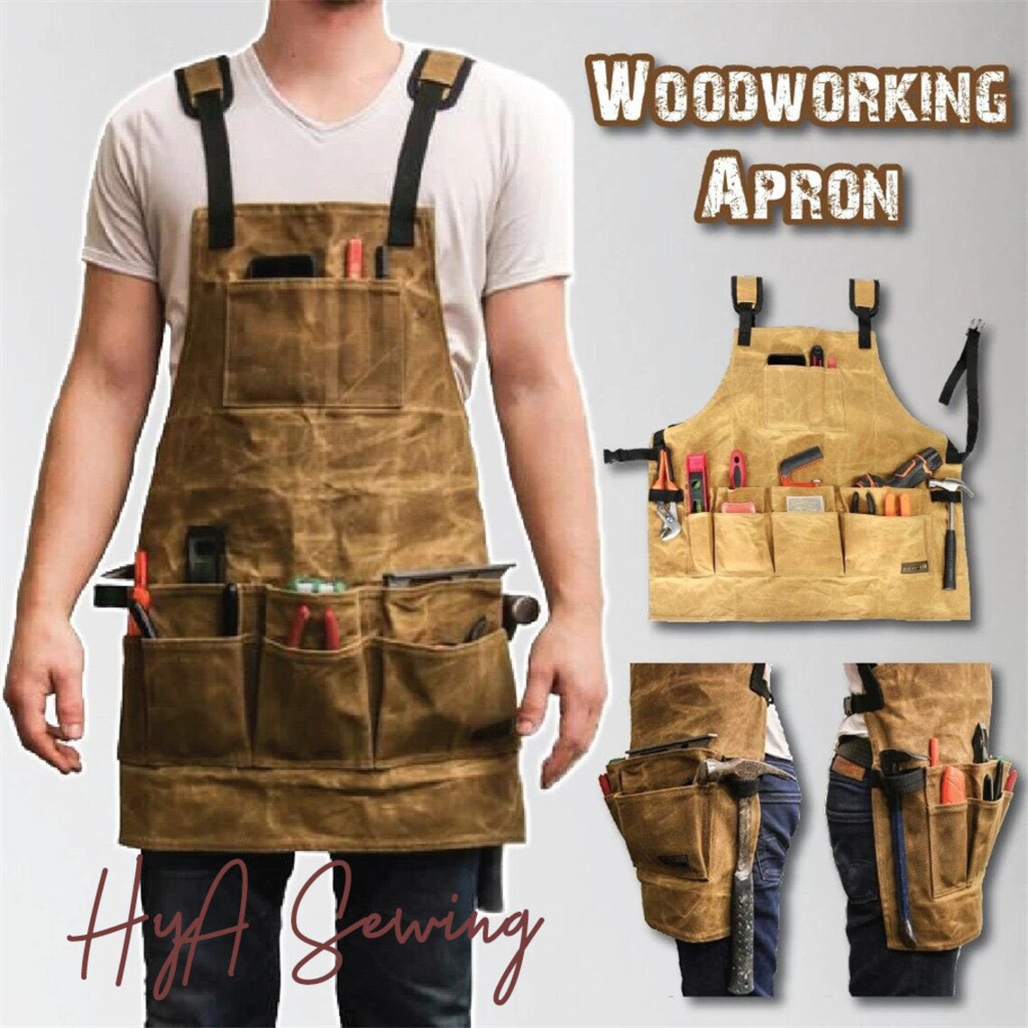 Woodworking apron/work apron/mens apron/apron for men/apron | Etsy
