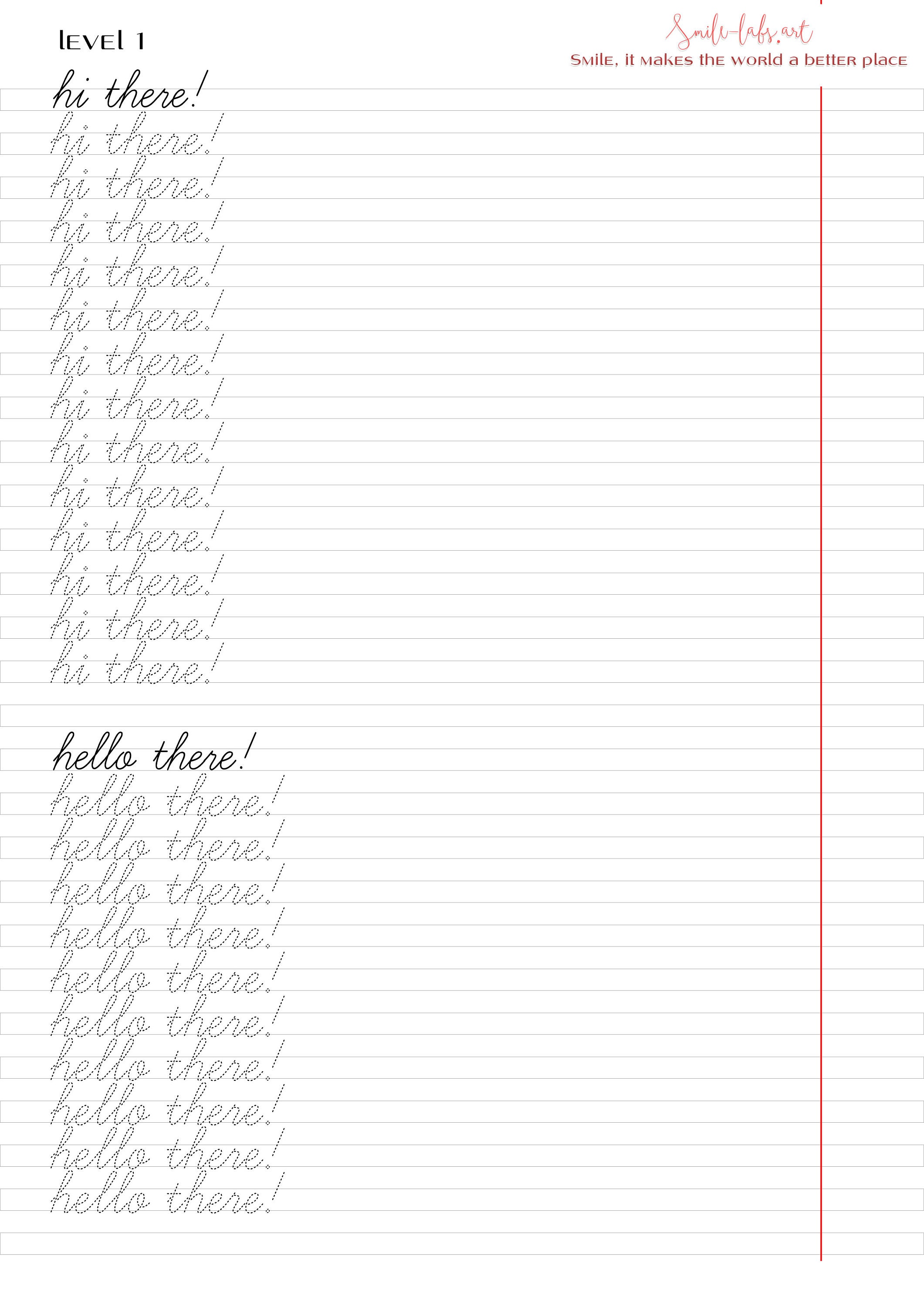 Basic English Greetings, Cursive Handwriting Workbook for Kids and ...