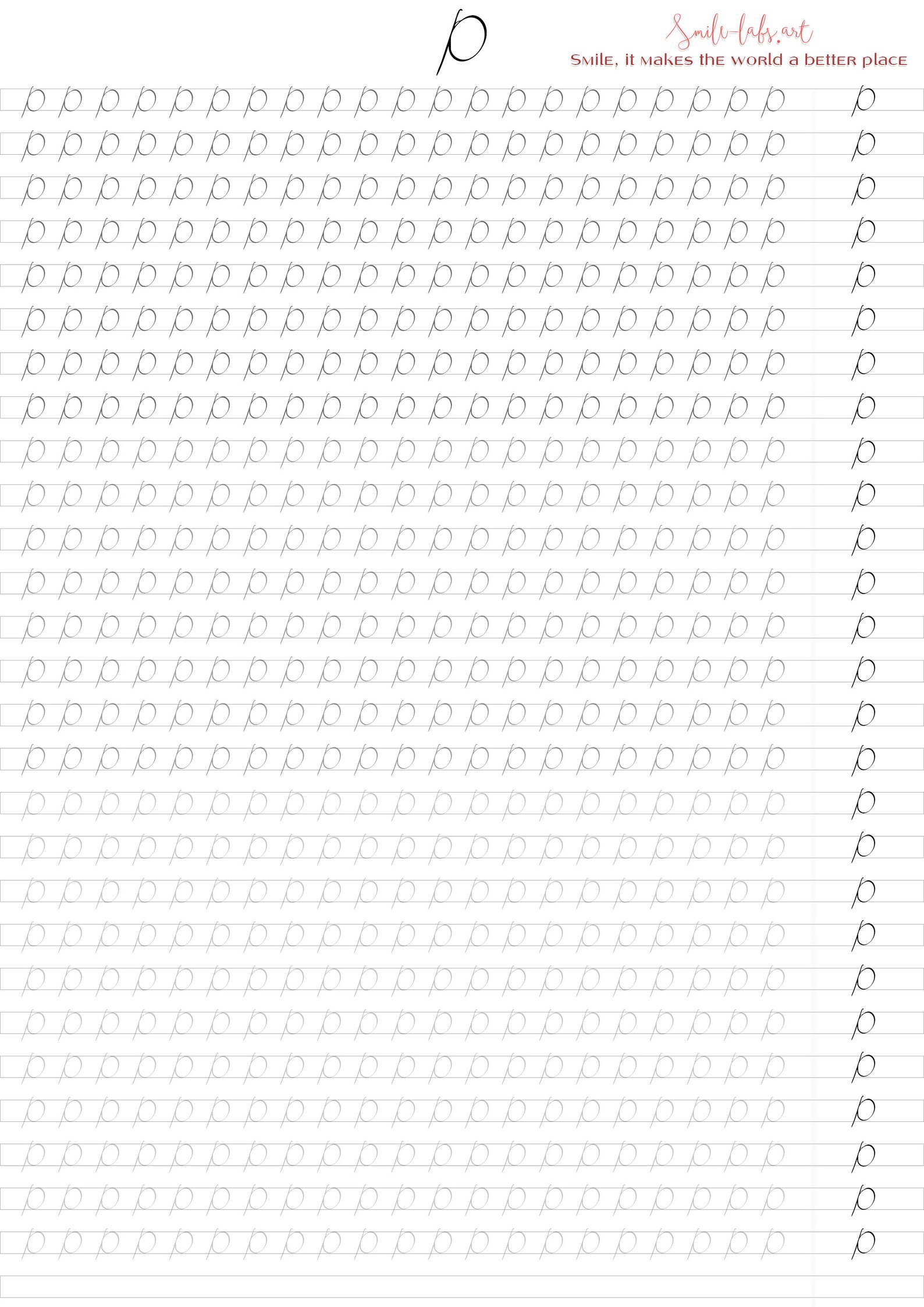 Hebrew Alphabet Script Handwriting Worksheets, Printable Hand Lettering ...