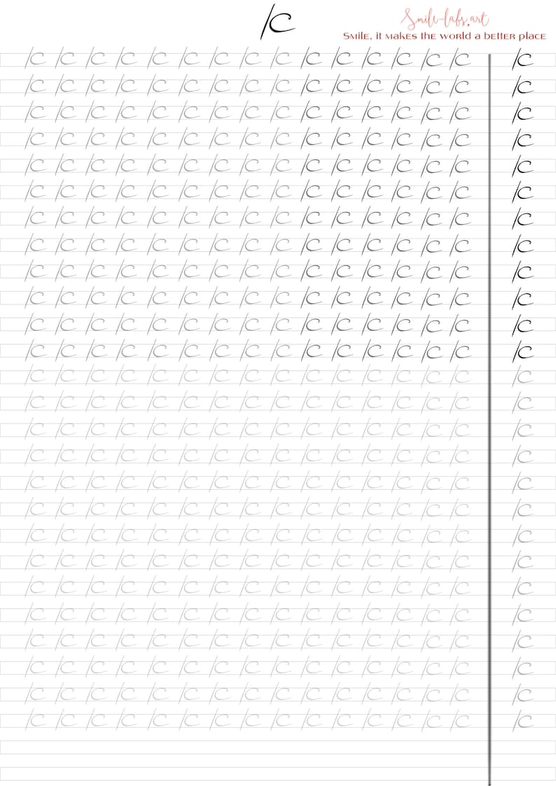 Hebrew Alphabet Script Handwriting Worksheets, Printable Hand Lettering ...