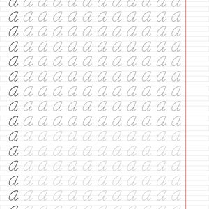 Cursive Handwriting Workbook, Uppercase & Lowercase Alphabet, Letter ...