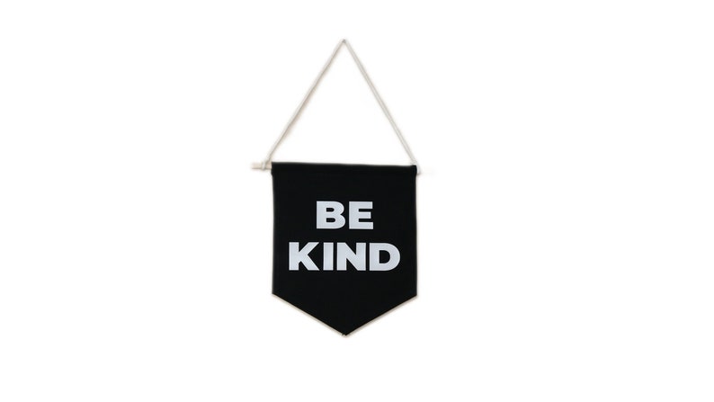Be Kind Banner / Canvas Wall Banner / Motivational Banner / Kids Room ...