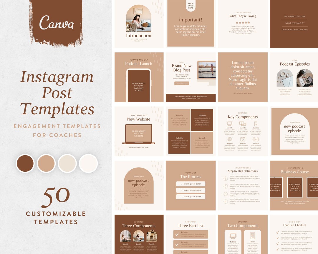 Instagram Templates Canva Engagement Templates Instagram Post Template ...