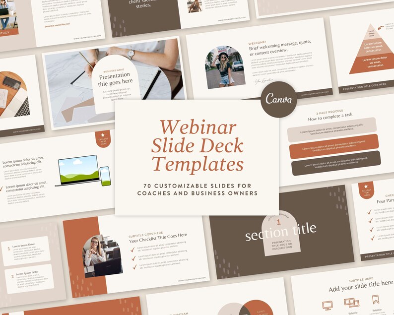 Presentation Slide Deck Canva Slides Webinar Templates Online Course ...