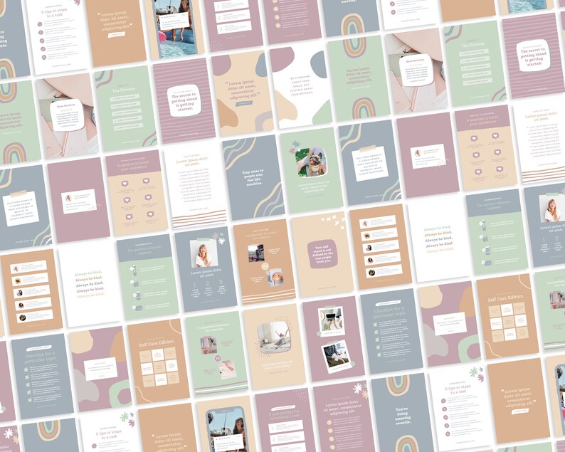 Pinterest Templates Canva Pastel Pinterest Pins Social Media Blogger ...