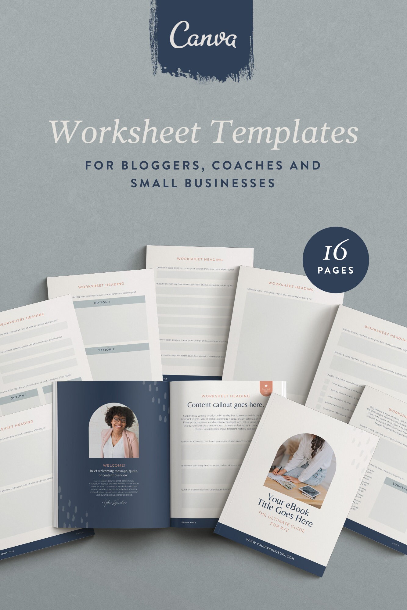 Workbook Template Bundle for Canva | Worksheet Templates | Lead Magnet ...