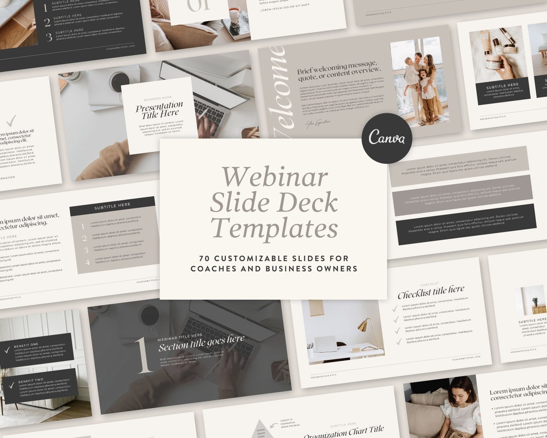 Presentation Slide Deck | Canva Slides | Webinar Templates | Online ...